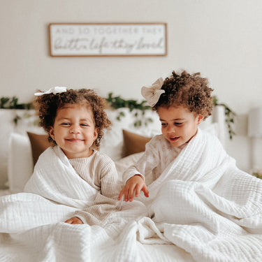 The 365 Blanket in Original Basics | White Breathable Oversized Muslin ...