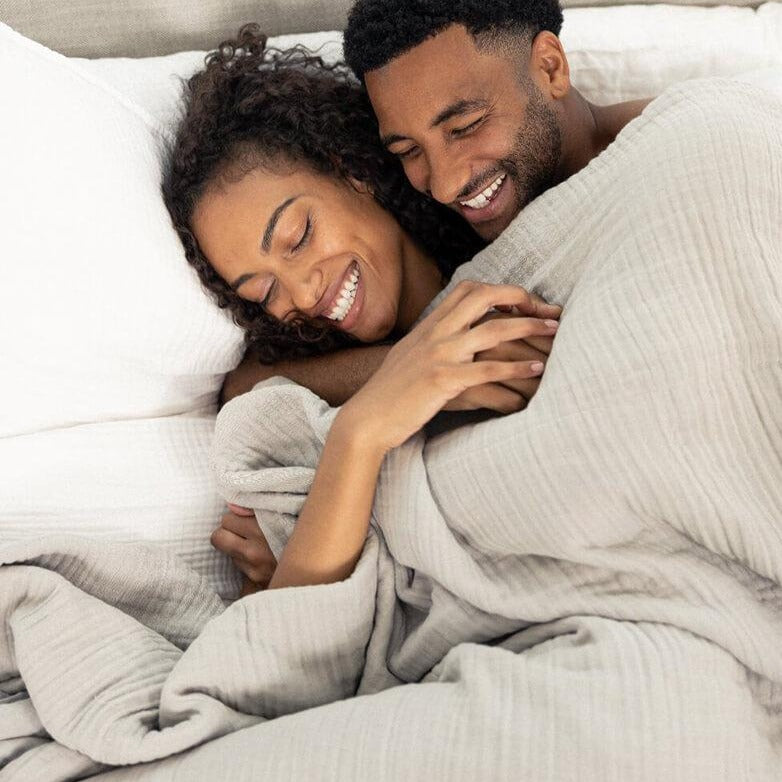 The 365 Blanket in Original Basics | White Breathable Oversized Muslin ...