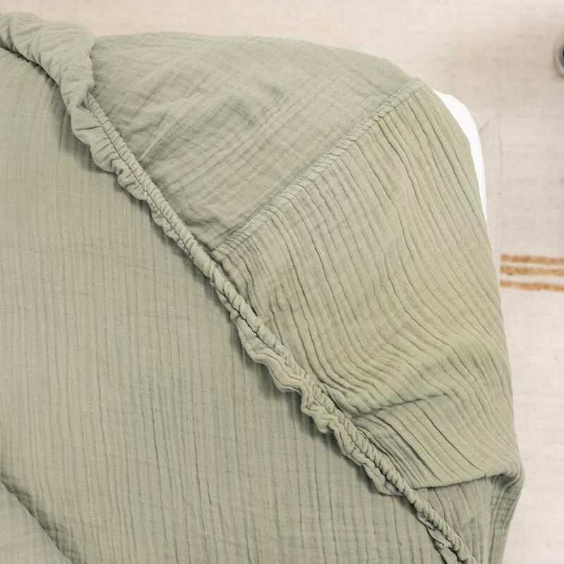 Muslin Cotton Bottom Sheet | Cotton Muslin Bedding | Muslin Comfort ...